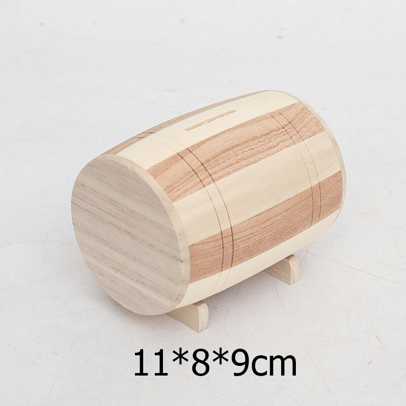 BUY Wood Drum Piggy Bank ON SALE NOW! - Wooden Earth