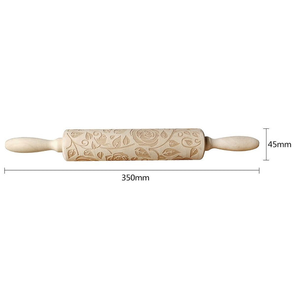BUY CAKE Patterned Rolling Pin ON SALE NOW! - Wooden Earth