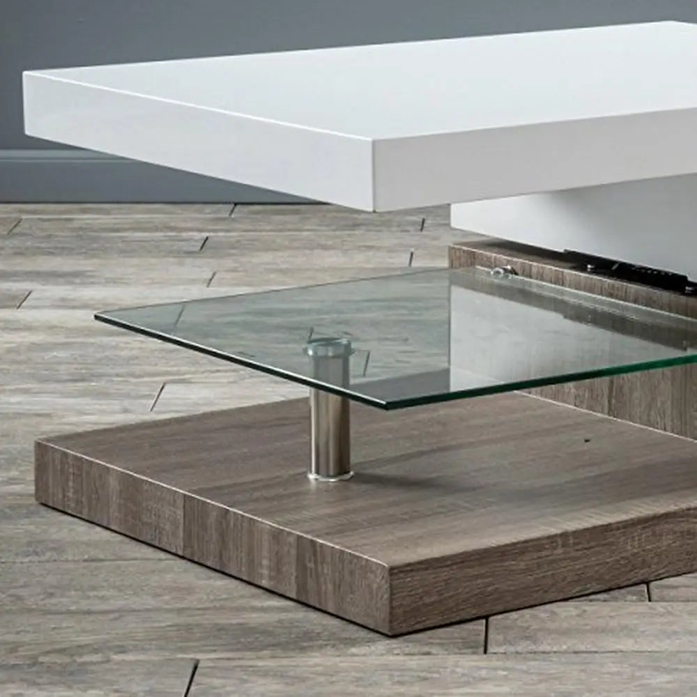 BUY DUTRIEUX Rectangular Glass Coffee Table ON SALE NOW! - Wooden Earth