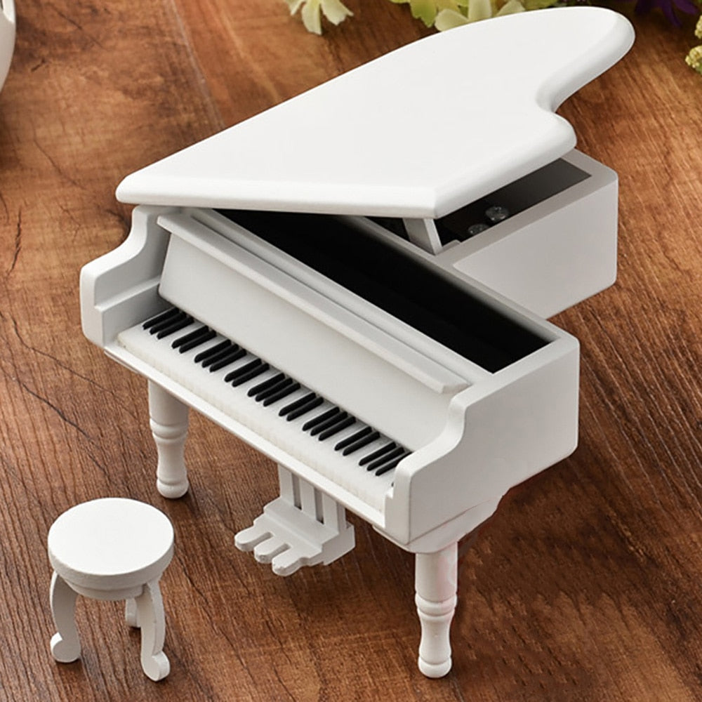 BUY Piano Music Box With Stool ON SALE NOW! - Wooden Earth