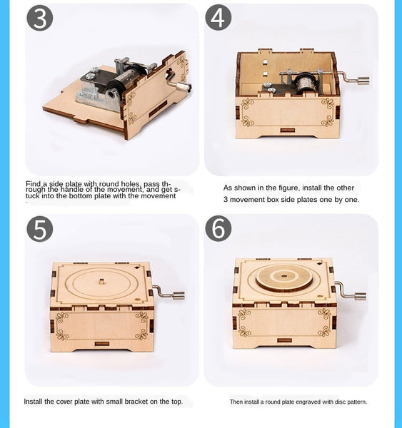 BUY DIY Gramophone Musical Boxes ON SALE NOW! - Wooden Earth