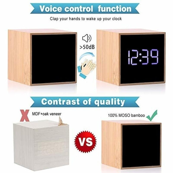 BUY Wood Digital Clock ON SALE NOW! - Wooden Earth