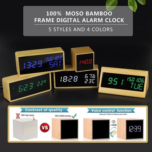 BUY Wood Digital Clock ON SALE NOW! - Wooden Earth