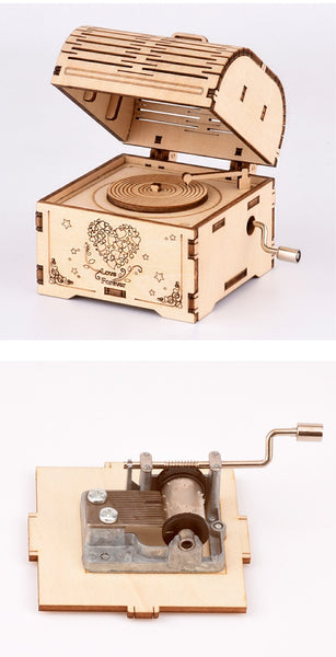 BUY DIY Gramophone Musical Boxes ON SALE NOW! - Wooden Earth