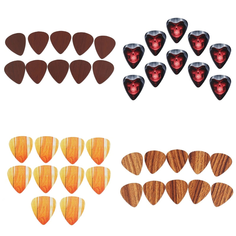BUY PVC Faux Wood Grain Plectrum (10pcs) ON SALE NOW! - Wooden Earth