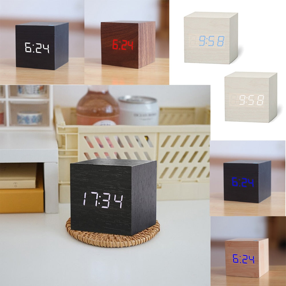 BUY Cube Clock ON SALE NOW! - Wooden Earth
