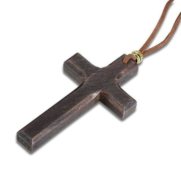 BUY Wood Cross Necklace ON SALE NOW! - Wooden Earth